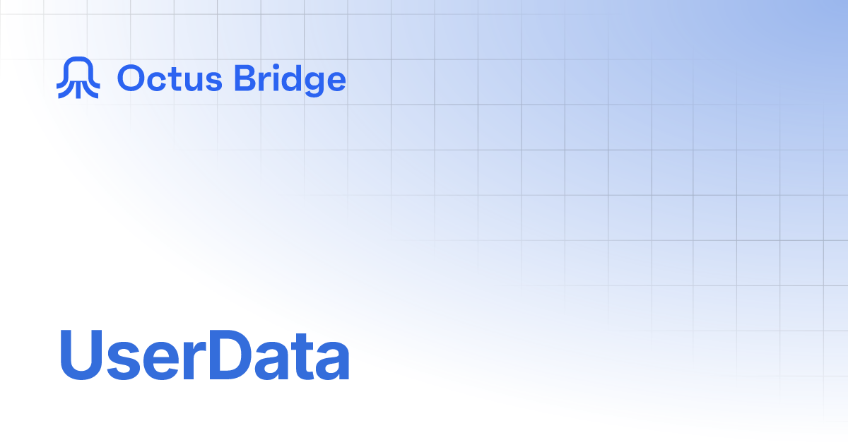 UserData | Octus Bridge